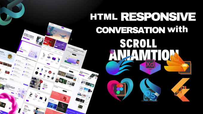 Convert Figma Psd Any To Html With Responsive And Free Page Load Animation By Hablueam Fiverr 