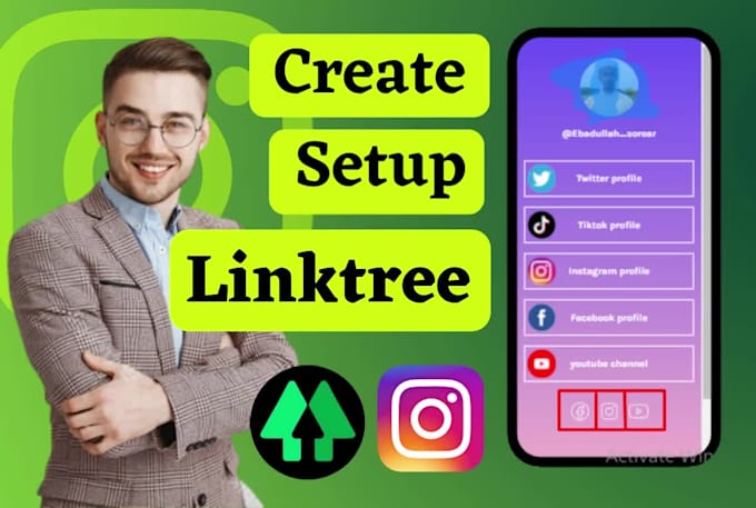Create and setup linktree account for instagram by Instgram_expert | Fiverr