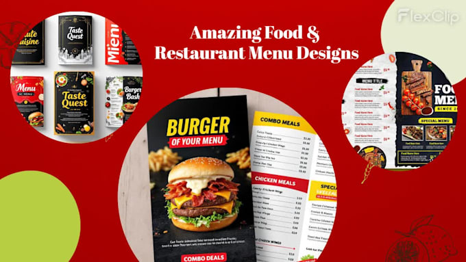 Do amizing menu design food menu and restaurant menu by Wasimmahani ...