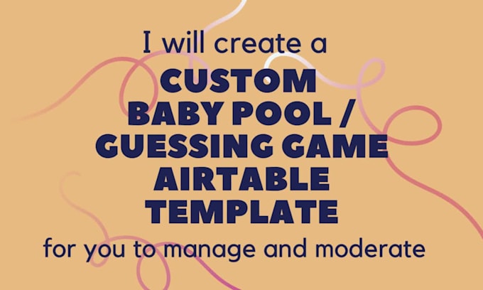 Create a custom baby pool guessing game template by Saladmonday | Fiverr
