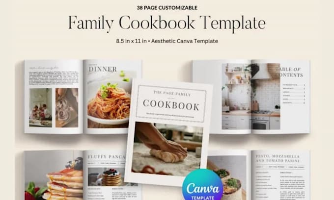 Design canva cookbook, nutrition ebook, meal plan, aesthetic ebook ...