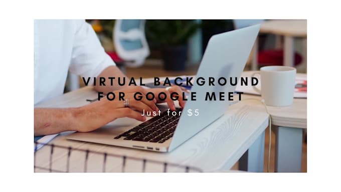 Design google meet branded virtual background by Graphicsmaxwell | Fiverr
