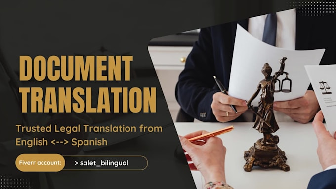 Provide accurate english to spanish document translation by Salet ...