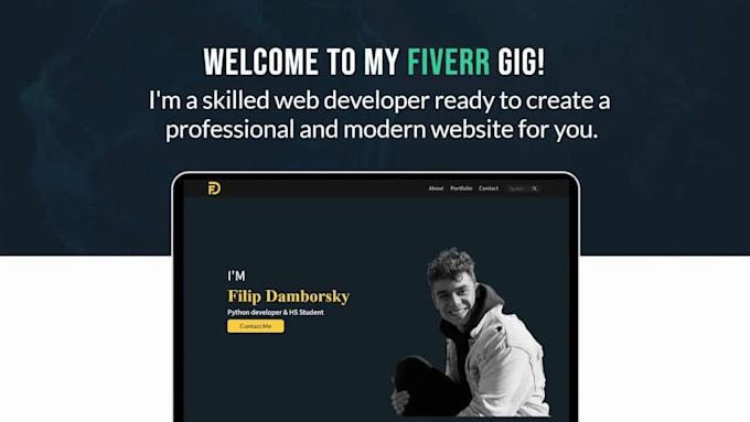 Create your portfolio website, using html,css and js by Fdamborsky | Fiverr