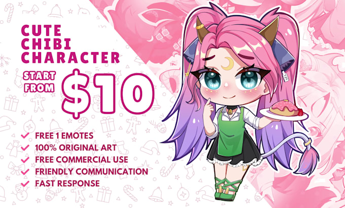 Draw amazing anime cute chibi art character design for pfp, stream and ...