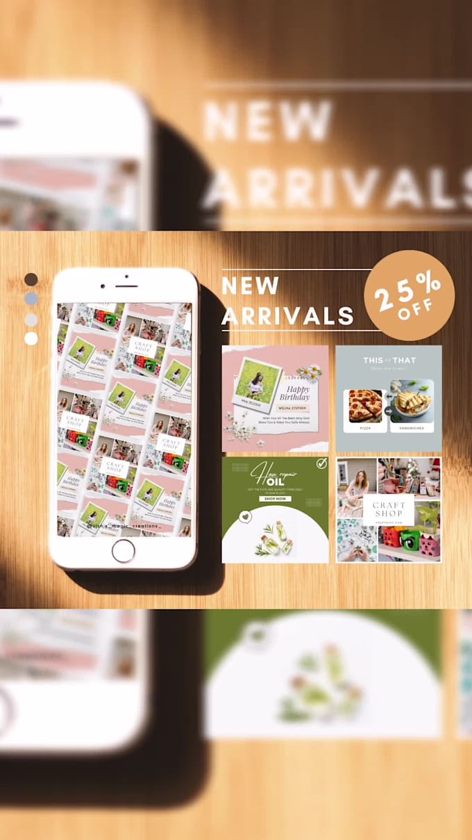 Design editable social media posts or anything on canva by Vish ...