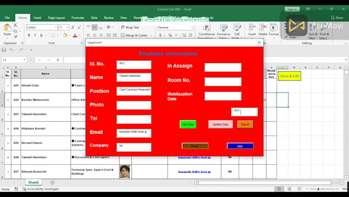 Do excel macro, excel vba, excel automation, formula, script by Sarwar1993 | Fiverr