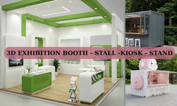 Design 3d exhibition booth, stall, stand by Phong_architect | Fiverr