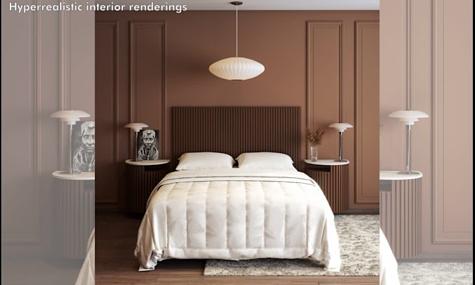 Create a hyper realistic 3d interior rendering by Alespadadc | Fiverr