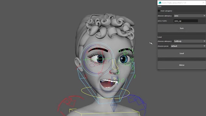 Do 3d character rigging, 3d character rigging, facial expression, lips ...