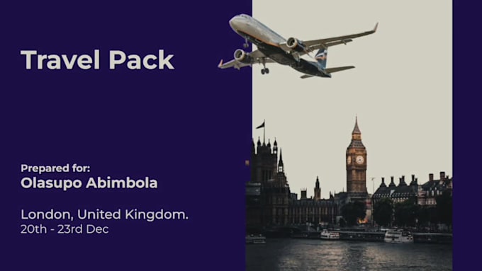 Create a well structured and easy to read travel itinerary for travel ...