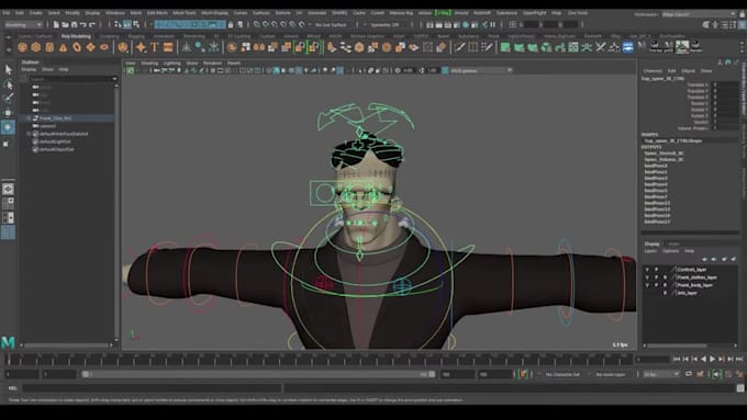 3d cartoon rig for 3d animation,game ready character mocap ik fk,controls,facial by Arterok | Fiverr