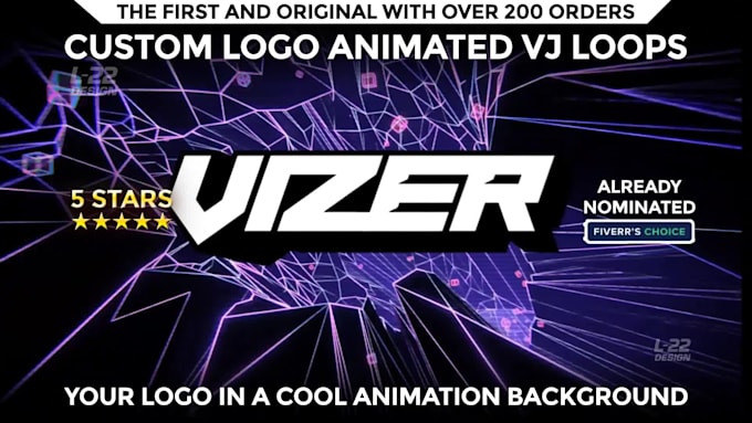 Animate your logo in a 4k vj loop video by L22design | Fiverr