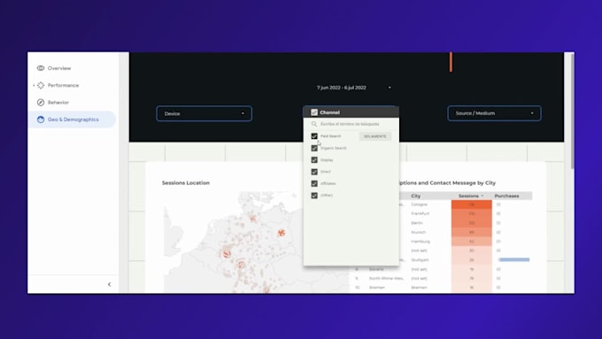 Build a dashboard in looker studio for marketing reporting by Gregorsp ...