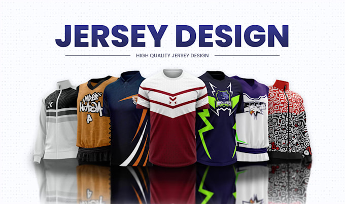 Design custom sublimation esports, sports, and gaming jersey design by ...