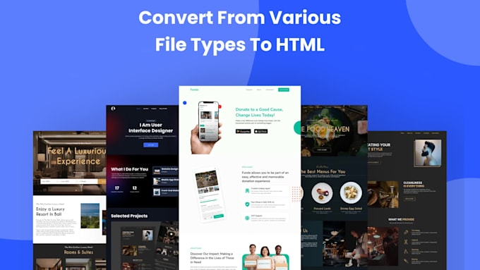 Convert figma, xd, and psd to html, and css with responsive bootstrap ...
