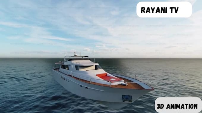 Do 3d boat animation ,3d ship animation , 3d yacht rendering , 3d boat ...