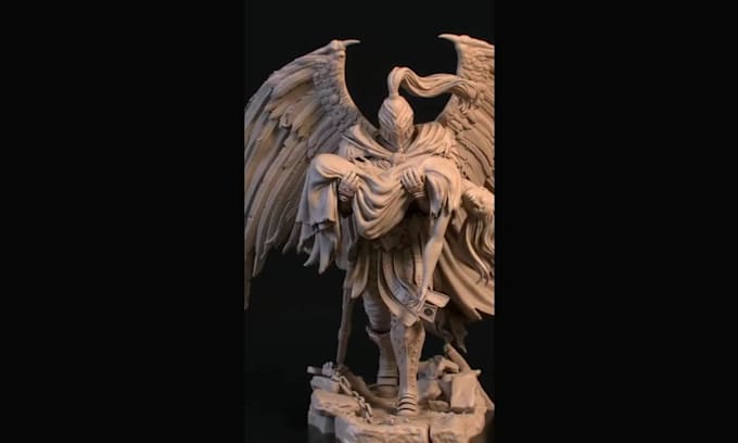 Sculpt quality 3d miniature 3d model dnd stl character figurine for 3d ...