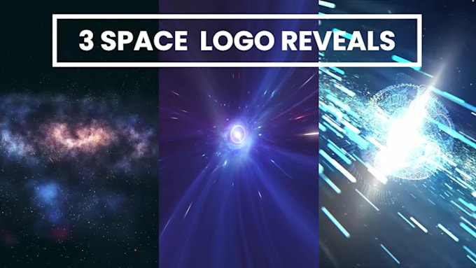 Create 3 different space intro logo reveals by Fatcatninja | Fiverr