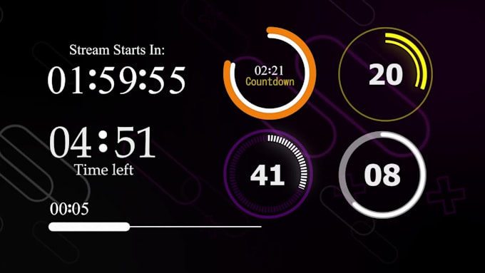 Create animated countdown timer for you by Pixelcreation05 | Fiverr