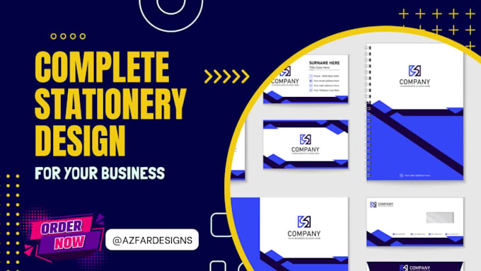 Design a modern complete business branding stationery kit by ...