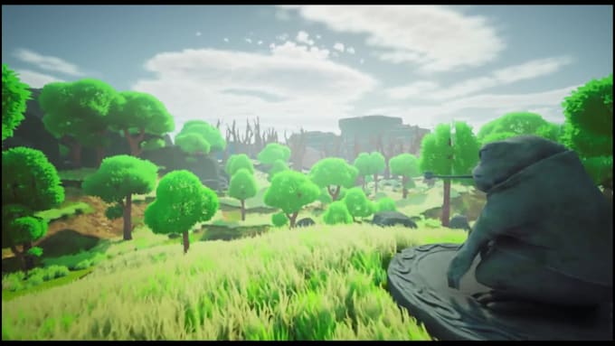 Do low poly 3d game environment 3d game background level design 3d forest by Yusirf_latee | Fiverr