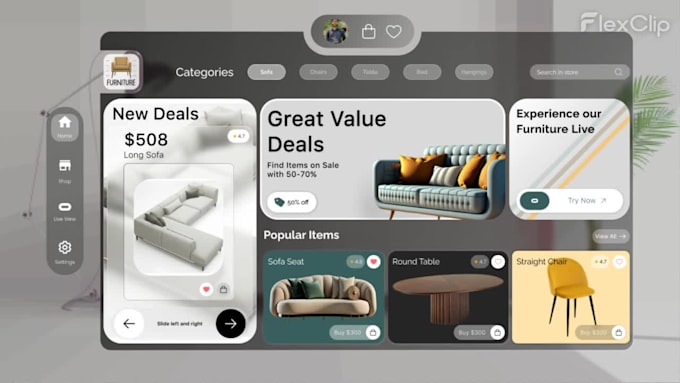 Design interactive app ui ux for apple vision pro or vr in figma by ...