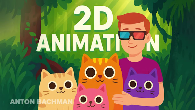 Create 2d animation, explainer video, promo, commercial, marketing ...