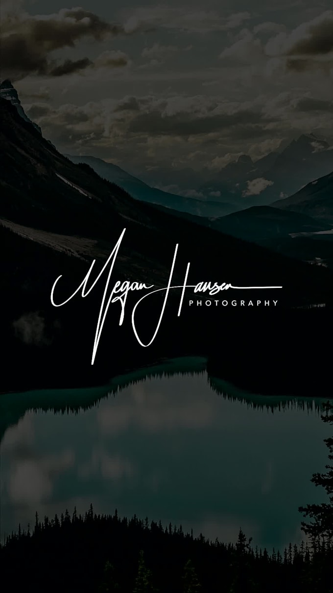 Design a realistic signature logo for photography watermark by ...