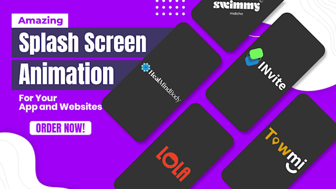 Do splash screen and lottie icon animation for your app and website by ...