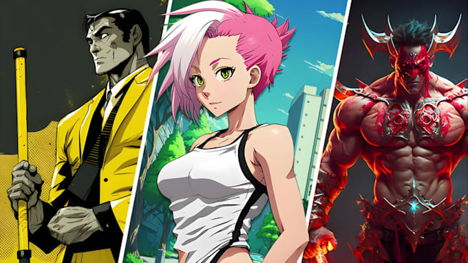 Create amazing characters and concept arts using ai by Shortscut | Fiverr