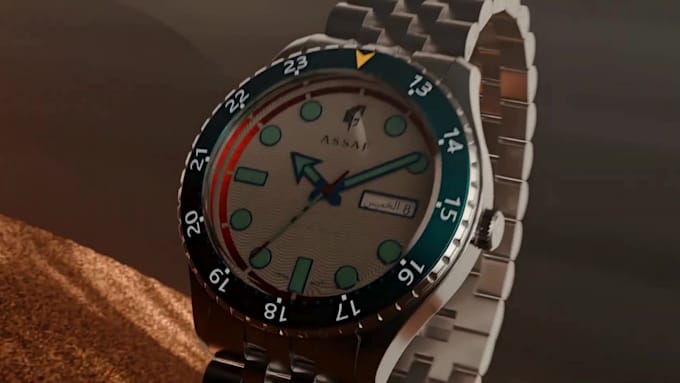 Create ultrarealistic 3d watch animation, watch design,watch model ...