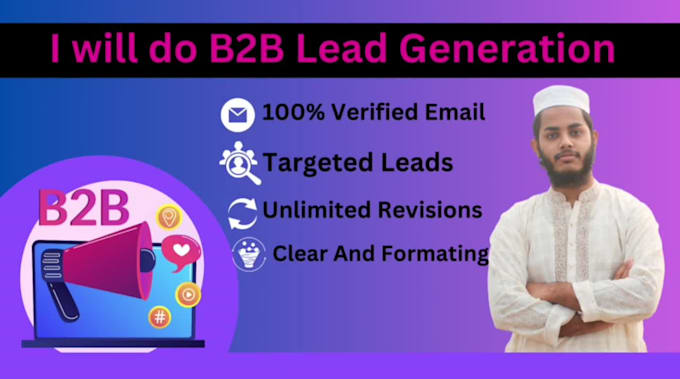 Do targeted b2b lead generation for any industry by Md_shiam | Fiverr