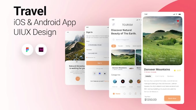 Create a professional mobile app ui ux design in figma by ...
