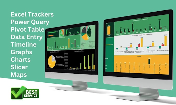 Create excel charts, pivot tables, reports, excel dashboard by Syeedponir | Fiverr