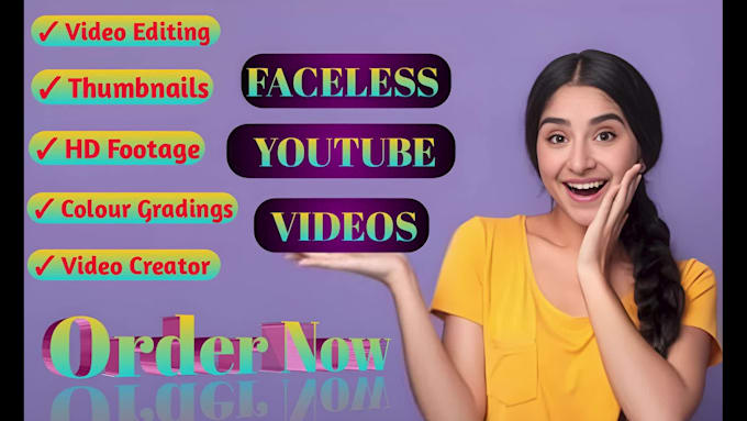 Be your faceless youtube video editor by Qobithori | Fiverr