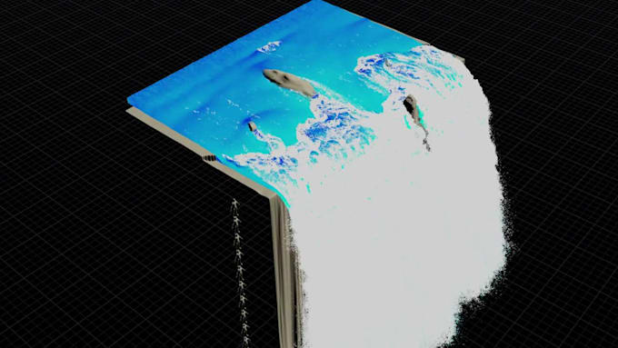 Do realistic water animation vfx, 3d simulation, water fall splash flip ...