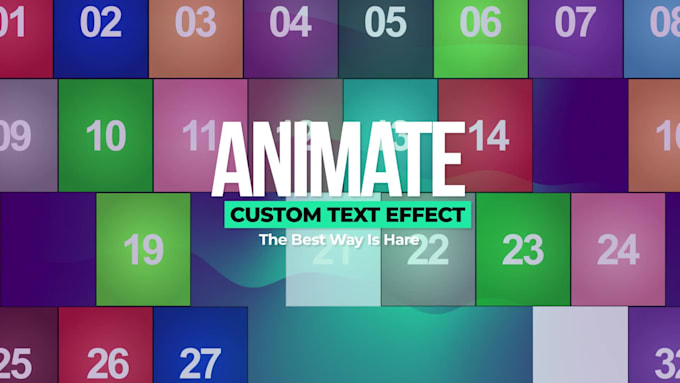 Create text animation with motion graphics title animation in after effects by Mgstudio07 | Fiverr