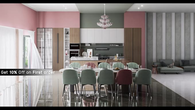 Do 3d modelling and realistic interior design renderings by Volumedd | Fiverr