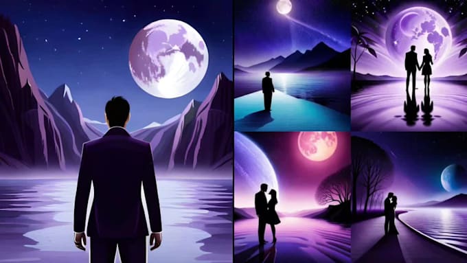 Design custom ai generated illustration, text to image concepts with ...