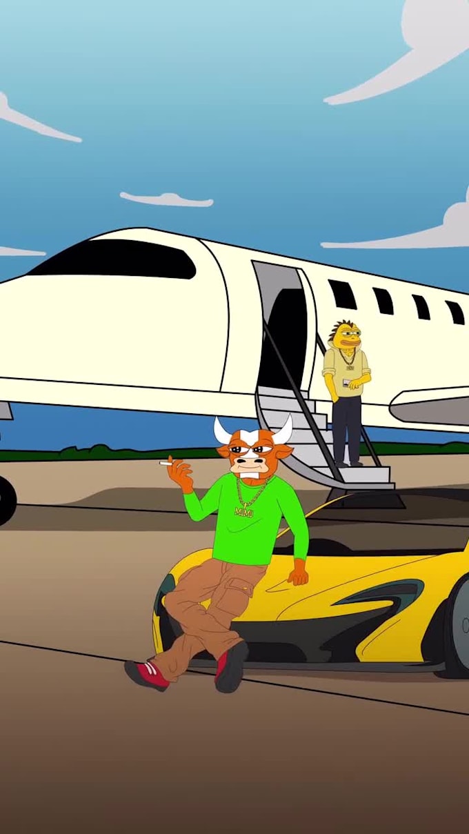 2d memecoin animation 2d crypto animation 2d memecoin art by Toonshbn ...