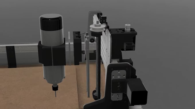 Do 3d industrial animation cnc machine controller animation robotic arm ...