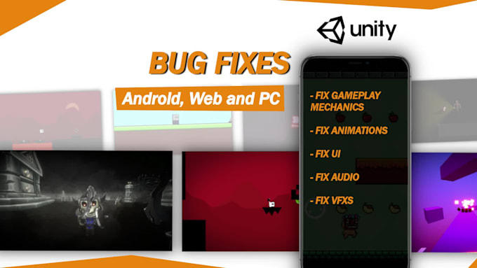 Fix bugs and problems of your 2d 3d game for pc web android by Wendellleao | Fiverr