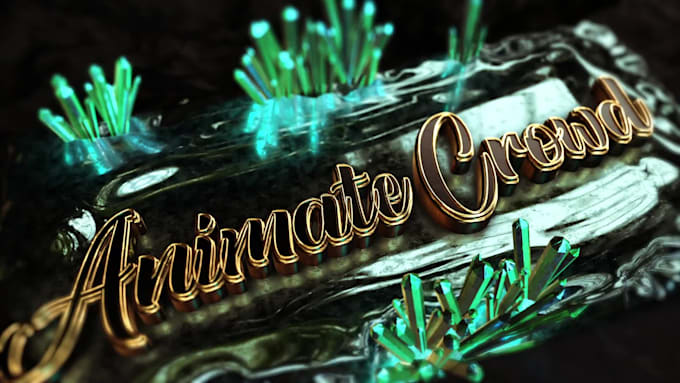 Create custom 3d crystal logo animation by Animatecrowd | Fiverr