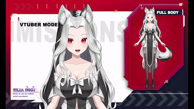 Design vtuber and live2d model rigging with high quality by Eithostudio | Fiverr