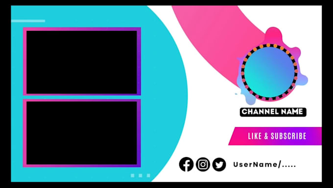 Create unique animated youtube outro end screen just in 8 hours by ...