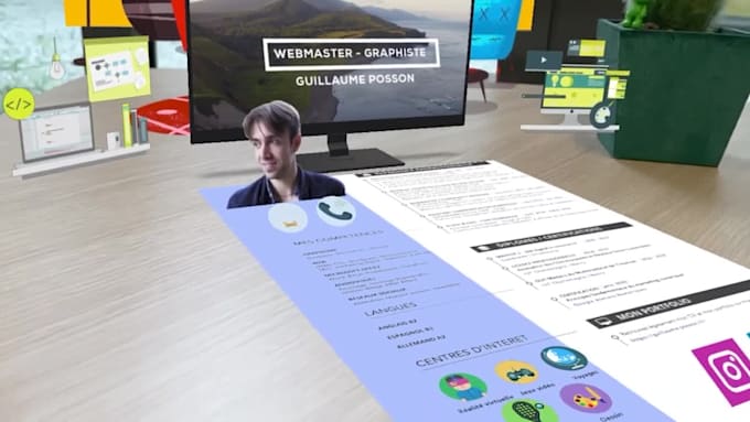 Create and design your resume in augmented reality by Ciryond | Fiverr