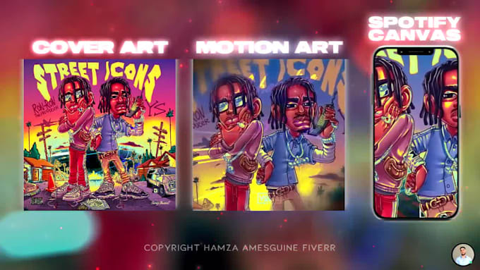 Animate your album cover art, single, or mixtape for spotify canvas and ig , ai by ...
