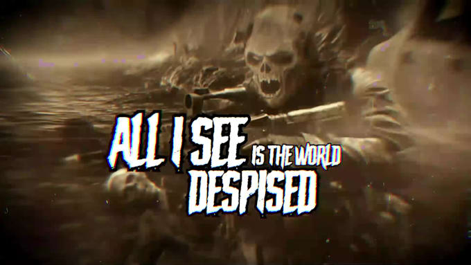 Do a stunning metal lyric video by Deeps_developer | Fiverr