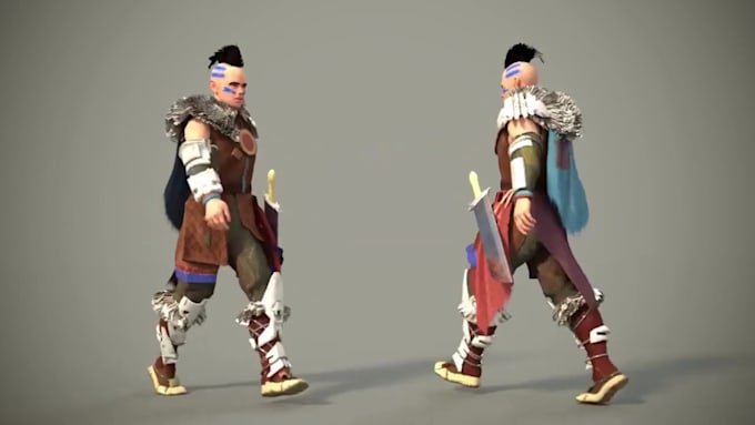 Do 3d game character modelling, rigging, uv mapping, animation by Ray_proservices | Fiverr